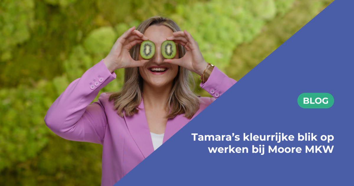 Tamara’s kleurrijke blik op werken bij Moore MKW
